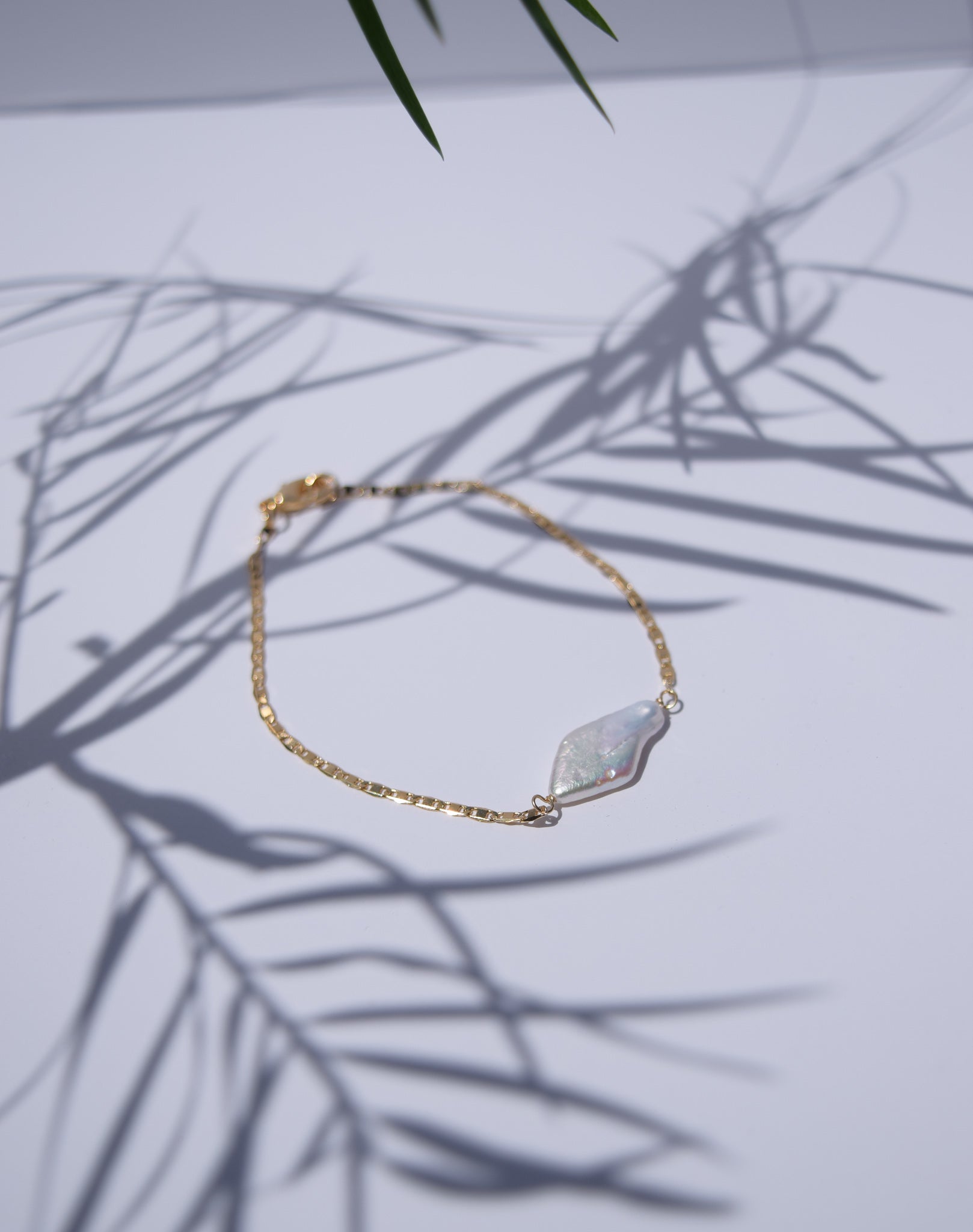 Keeks- Diamond Pearl Chain Bracelet – House of Aurum Jewelry